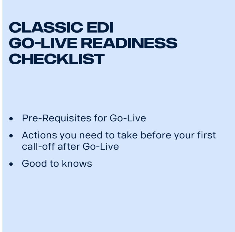 Scania Supplier Portal » Go-Live Instructions and HyperCare Support